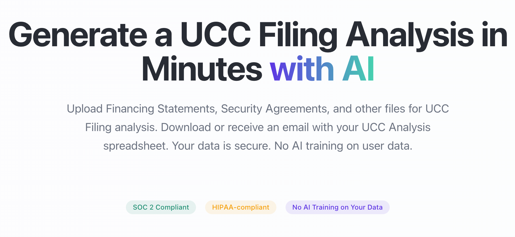 AI-Powered UCC Filings